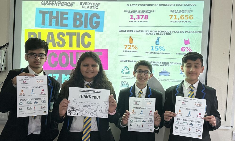 The Big Plastic Count - Latest News - Kingsbury High School